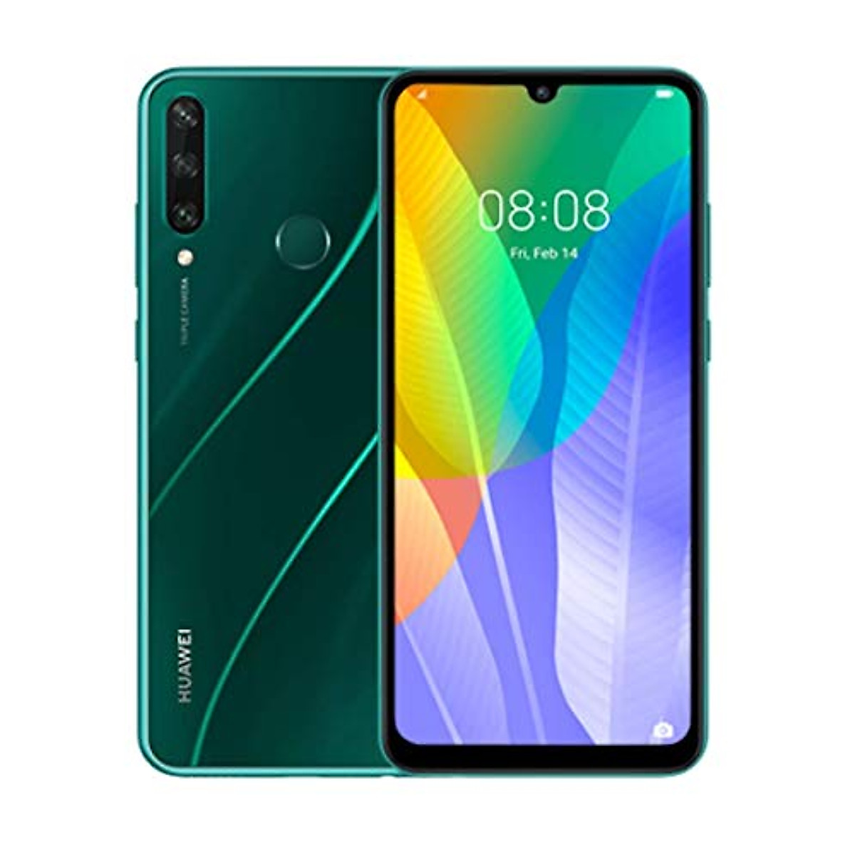 Huawei Y6p Dual-SIM 64GB ROM + 3GB RAM (GSM Only | No CDMA) Factory Unlocked 4G/LTE Smartphone (Emerald Green) - International Version