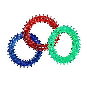 Lerpwige Pet Ring-Shape Molar Rod Durable Chew Toy Puppy Teething for Teething Cleaning Dog Ring Chew Ring Toy Teeth Cleaning Dog Teething Toy for Teeth Cleaning