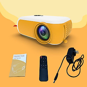 Portable Mini Video Projector, 1800 Lumens A10 Pro Home Theater Phone Mirroring Projectors, Portable Movie Display Projector with Built-in Speaker Mobile Phone Projector (Black)