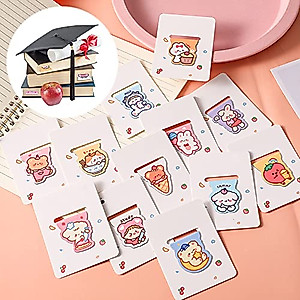 24PCS Magnetic Bookmarks for Kids, Cute Magnet Book Markers, Animals Book Mark, Bookmarks for Women, Page Clips Bookmark for Students Girls School Home Office Supplies
