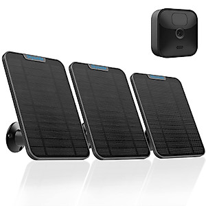 Shyueda Solar Panel Charging Compatible with Blink XT/XT2/New Outdoor(3rd Gen) Camera,with 13ft Waterproof Charging Cable,IP65 Weatherproof,Includes Secure Wall Mount(Black) (3)