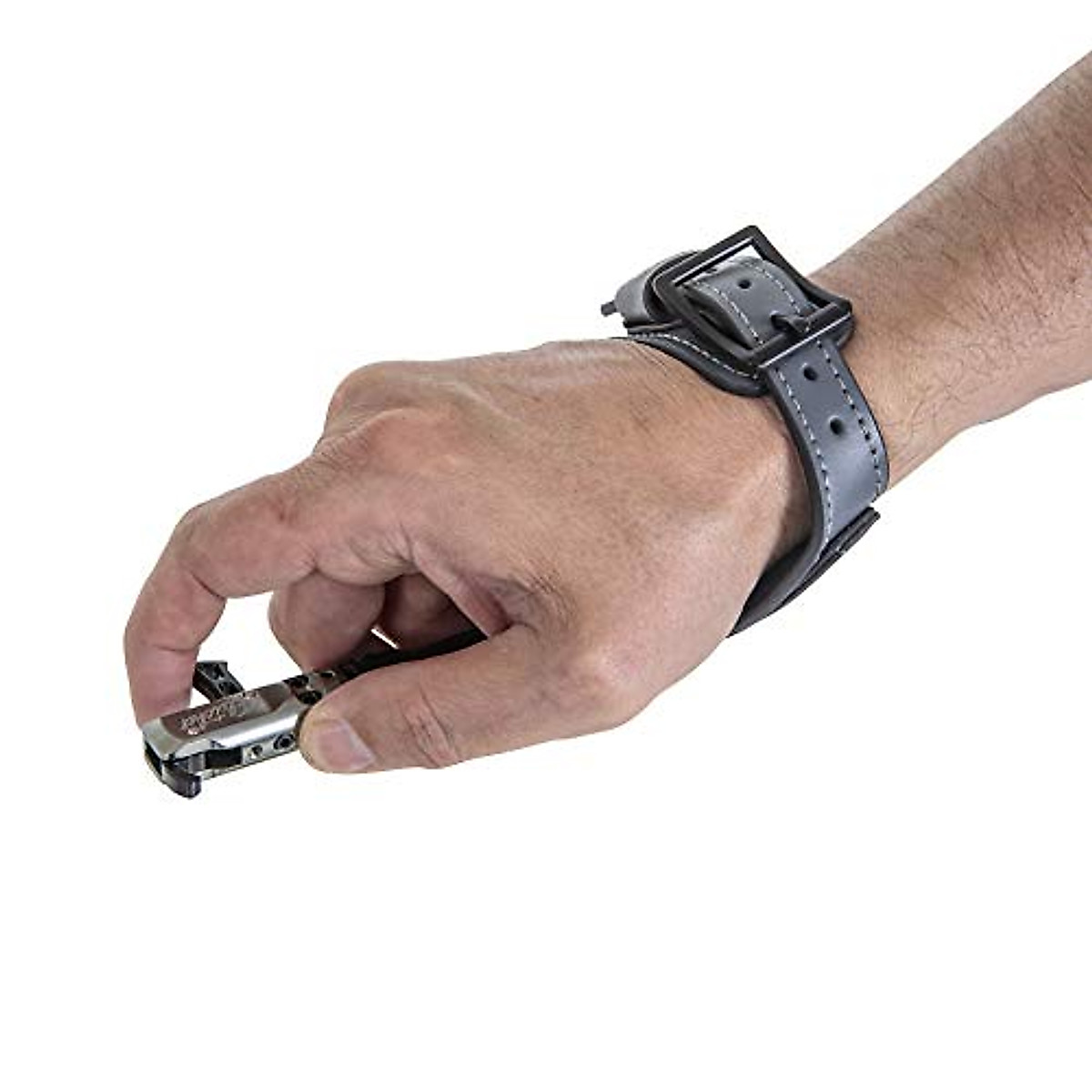 Trophy Ridge DrawPoint Archery Bow Release - Infinitely Adjustable Index Finger Release with 360-Degree Rotation, Customizable Length, Smooth Leather Wrist Strap