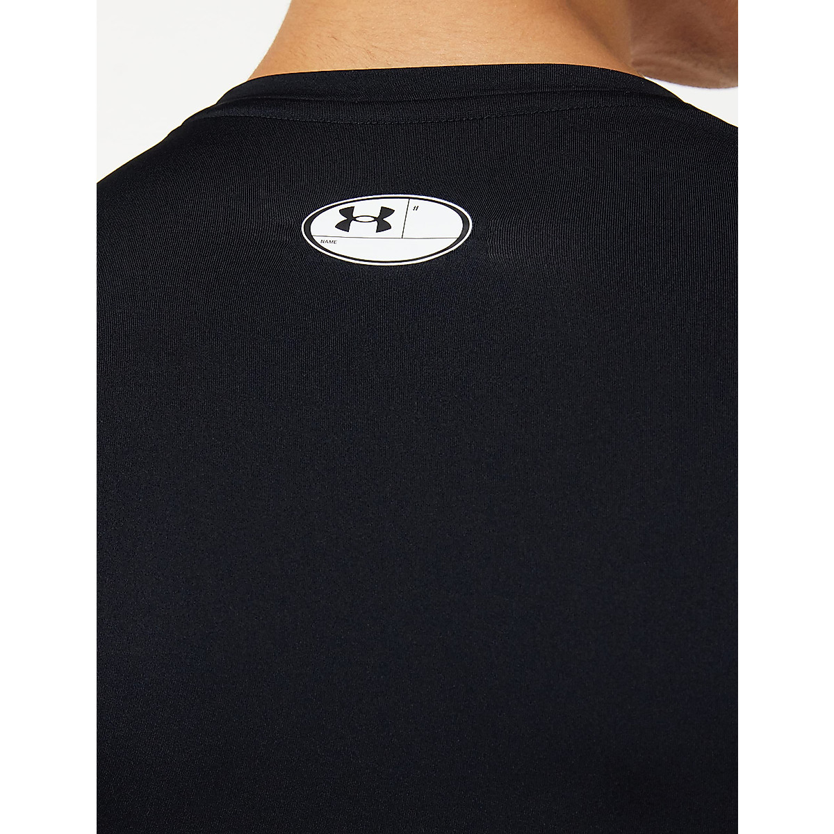 Under Armour Men's Armour HeatGear Compression Long-Sleeve T-Shirt , Black (001)/White, Small