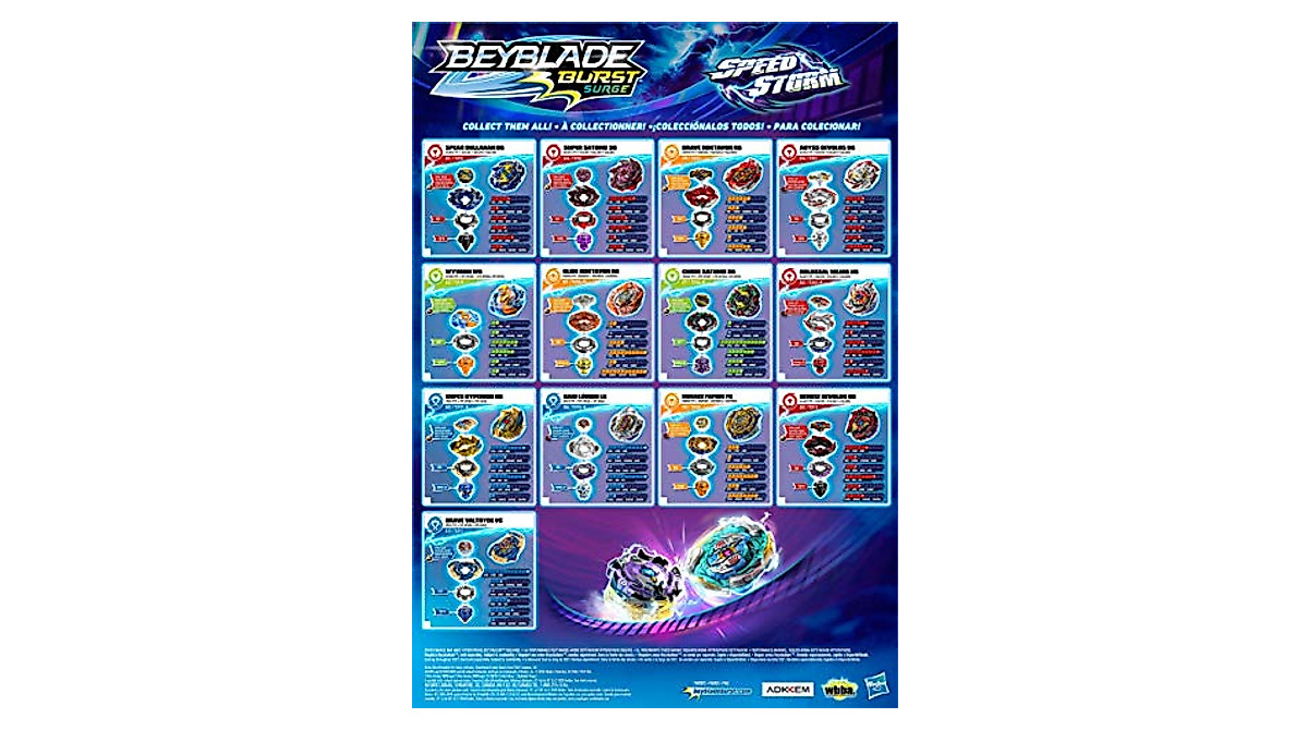 Beyblade Burst Speedstorm Super Satomb S6 Spinning Top Battle Toy