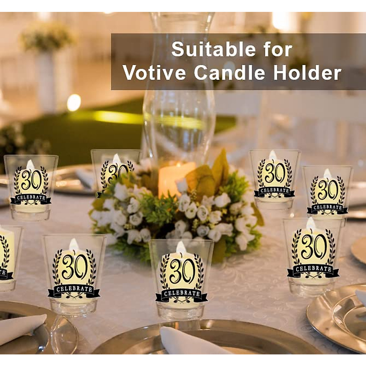 Bisyata 30th Birthday Shot Glass Gift Set for Him or Her - 30 Birthday Party Decorations for Women or Men - 2oz Shot Glasses - Set of 6 - With Gift Box