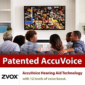 ZVOX AV257 TV Soundbar with AccuVoice 12 Levels of Sound Boost, Dialogue Clarifying Sound Bar with Patented Hearing Technology, Alphanumeric Display, TV Speaker