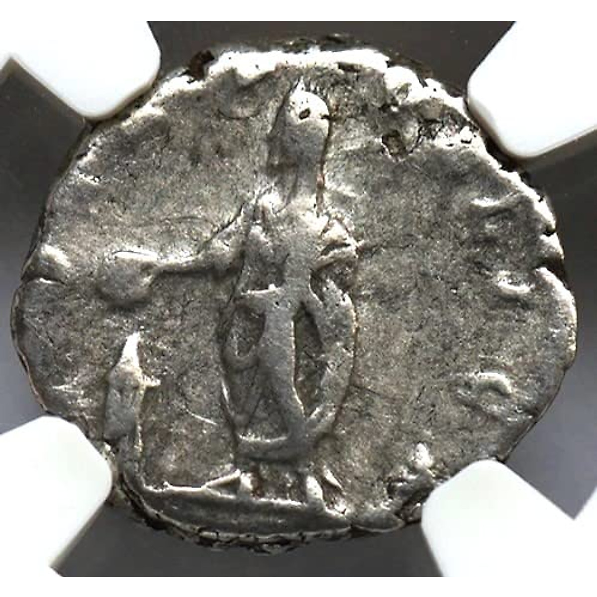 IT 193-211 AD Ancient Imperial Rome, Emperor Septimius Severus Antique Roman Silver Coin Denarius Fine NGC