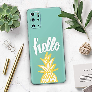DesignSkinz Well Hello Pineapple Protective Vinyl Decal Wrap Skin Cover Compatible with The Samsung Galaxy S20 (Screen Trim & Back Glass Skin)