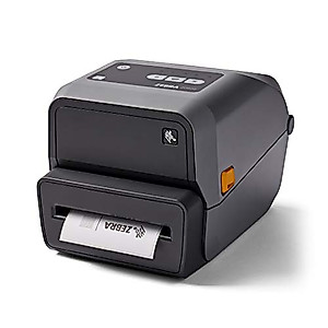 ZEBRA ZD620t Thermal Transfer Desktop Printer 300 dpi Print Width 4 in Ethernet Serial USB Cutter Preinstalled ZD62043-T21F00EZ