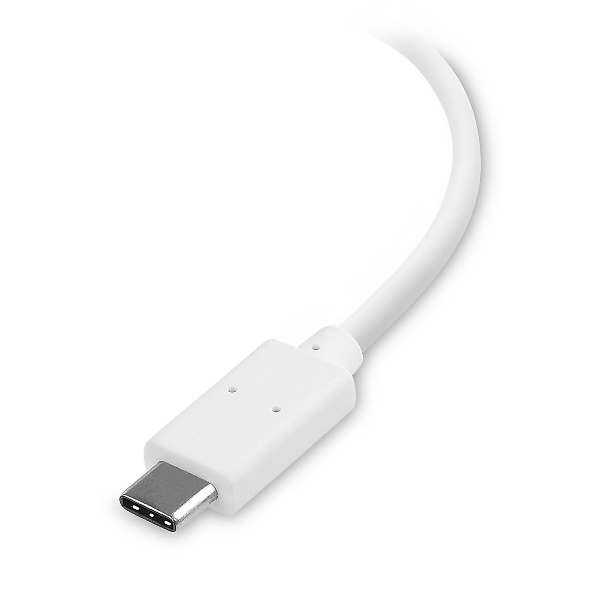 Cable Matters USB C Multiport Adapter (USB C Dock with USB C to HDMI or USB C to VGA), USB 3.0 and Ethernet White - Thunderbolt 4 / USB4 / Thunderbolt 3 Port Compatible with MacBook Pro, Dell XPS