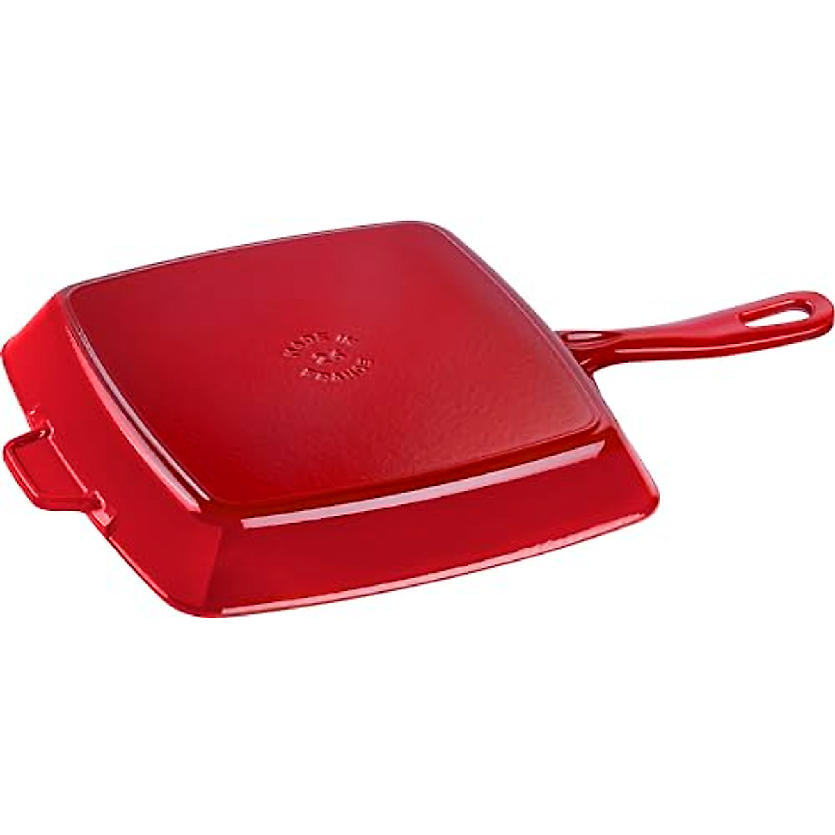 Staub American Grill Pan Cast Iron Suitable for Induction Cookers 26 cm Cherry Red