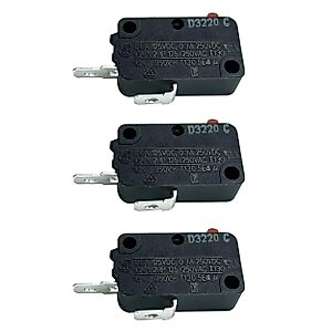 LONYE DA34-00011B Refrigerator Dispenser Switch Replacement for Samsung Refrigerator 3B73362F SZM-V16-FA-63 AP4141015 (Pack of 3)