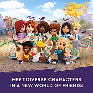 LEGO Friends Autumn’s Horse Stable 41745 Building Toy, Role-Play Fun for Kids Ages 7+, with 2 Mini-Dolls and 2 Horses, Carriage and Riding Accessories, A Gift Birthday Gift for Kids Who Love Horses