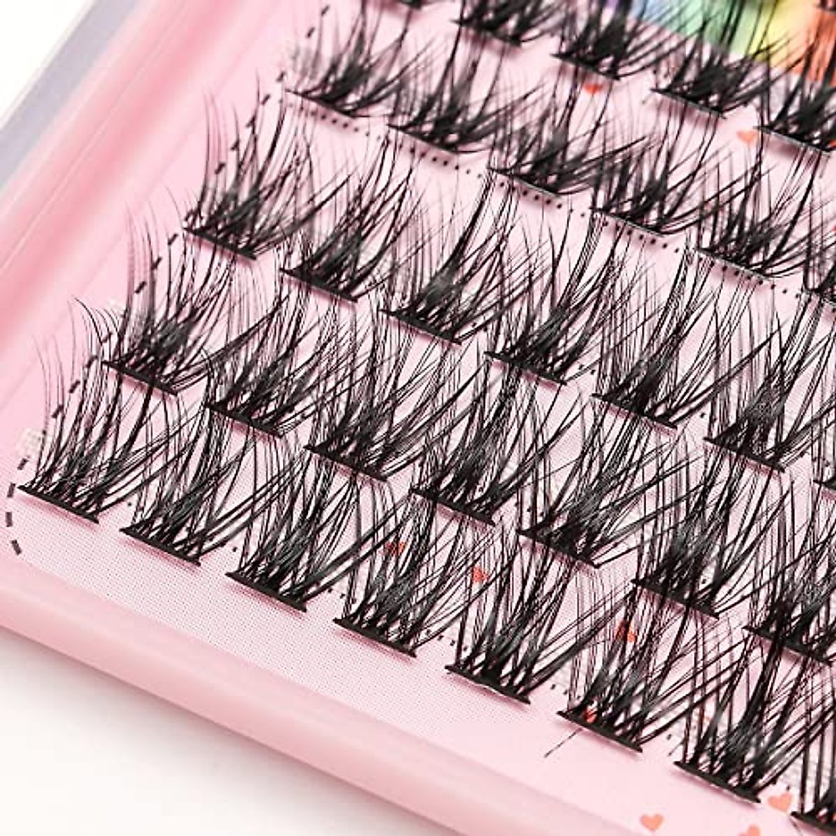 Bodermincer Lashes Clusters 10-12-14-16mm Mixed Lashes Extension Kit lashes clusters Lashes Wispy Eyelash Extension Individual Eyelash Bunche (10-12-14-16mm Mixed)