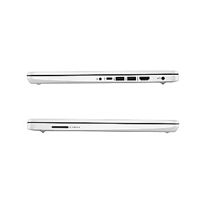 HP 14 Laptop, Intel Celeron N4020, 4 GB RAM, 64 GB Storage, 14-inch HD Touchscreen, Windows 10 Home, Thin & Portable, 4K Graphics, One Year of Microsoft 365 (14-dq0080nr, 2021, Snowflake White)