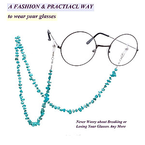 KAI Top Eyeglass Chain Strap Holder Cord Sunglass Chain Fashion Chip Beaded Mask Lanyard Chain Face Mask Chain for Women