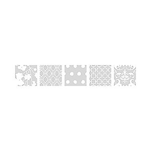 Avery Insertable Style Edge Plastic Dividers for 3 Ring Binders, 8-Tab Set, Assorted White Frosted Designs, 1 Set (11291)