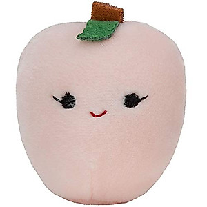Squishville by Squishmallows Mini Plush Fruit Squad, Six 2" Soft Minimallow Plush, Irresistibly Colorful Fruits, Mini Peach, Pineapple, and Watermelon