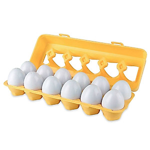 Nothing But Fun Toys Shape Sorter Eggs 12 Piece playset Designed for Children Ages 12+ Months,Multi