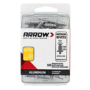 Arrow Fastener RMA3/16IP Medium Aluminum 3/16-Inch Rivets, 50-Pack