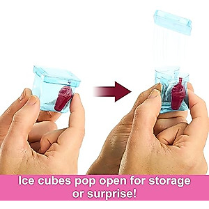 Barbie Pop Reveal Doll & Accessories, Watermelon Crush Scent with Red Hair, 8 Surprises Include Slime & Squishy Puppy