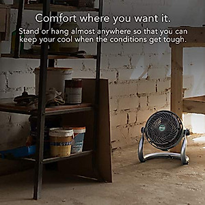 Vornado EXO51 Heavy Duty Air Circulator Shop Fan with IP54 Rated Dustproof and Water-Resistant Motor, Green, CR1-0389-17
