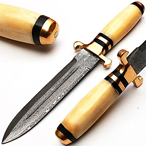 PAL 2000 KNIVES DAG-8749 Custom Handmade Damascus Steel 12 Inches Hunting Knife