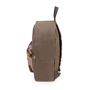 Everest Basic Color Block Backpack, Olive/Camo, One Size
