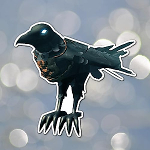 Popular Trending Survival Viking Video Computer Game Laminated Sticker gift perfect for laptop, kindle, pc, tumbler, tablet and more Norse God Odin Troll Raven (Valheim)