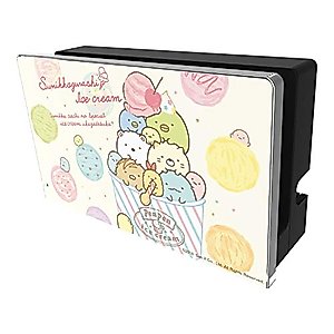 Nintendo and San-X Official Kawaii Nintendo Switch Character Dock Cover -Sumikko Gurashi (Things in the Corner) Pen Pen Ice Cream-