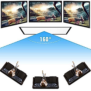 VEVOR Projector Screen Fixed Frame 130inch Diagonal 16:9 Movie Projector Screen 4K HD with Aluminum Frame Projector Screen Wall Mounted for Home Theater Office