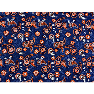 SYKEL ENTERPRISES 45 Wide 100% Cotton Auburn Paisley