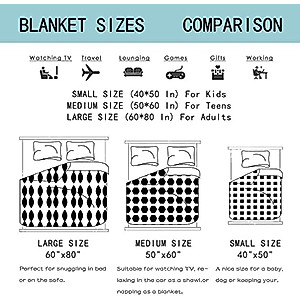 Cute Blobfish Fleece Throw Blanket Super Soft Lightweight Bed Throw Bed Couch Plush Warm Blanket for Kids Adult School Office Throw 40X50inch