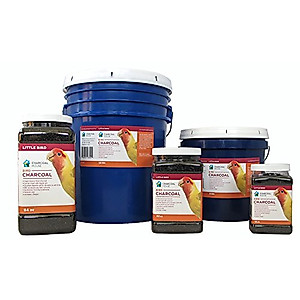 1qt Bird Charcoal for Small Birds - Activated Charcoal granular - Not from China - Health, Healthy, Canaries, Parakeets, Love Birds and Finches, Cages