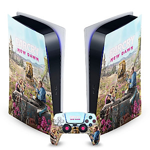 Head Case Designs Officially Licensed Far Cry Twins Couch New Dawn Key Art Vinyl Faceplate Gaming Skin Decal Compatible With Sony PlayStation 5 PS5 Digital Edition Console and DualSense Controller