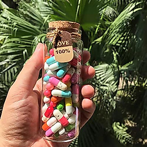 Infmetry Capsule Letters Valentines Day Gifts for Her Him Boyfriend Girlfriend Mom (Mixed Color 90pcs)