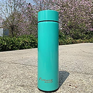Fortyone Thermos Cup Coffee Thermos Bottle Coffee mugstainless Steel Cup Vacuum Insulated Cup With temperature display Keep Drinks Hot or Cold (Green) (Green)