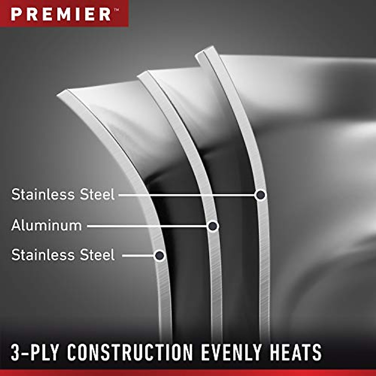 Calphalon 11-Piece Pots and Pans Set, Stainless Steel Kitchen Cookware with Stay-Cool Handles, Dishwasher Safe, Silver