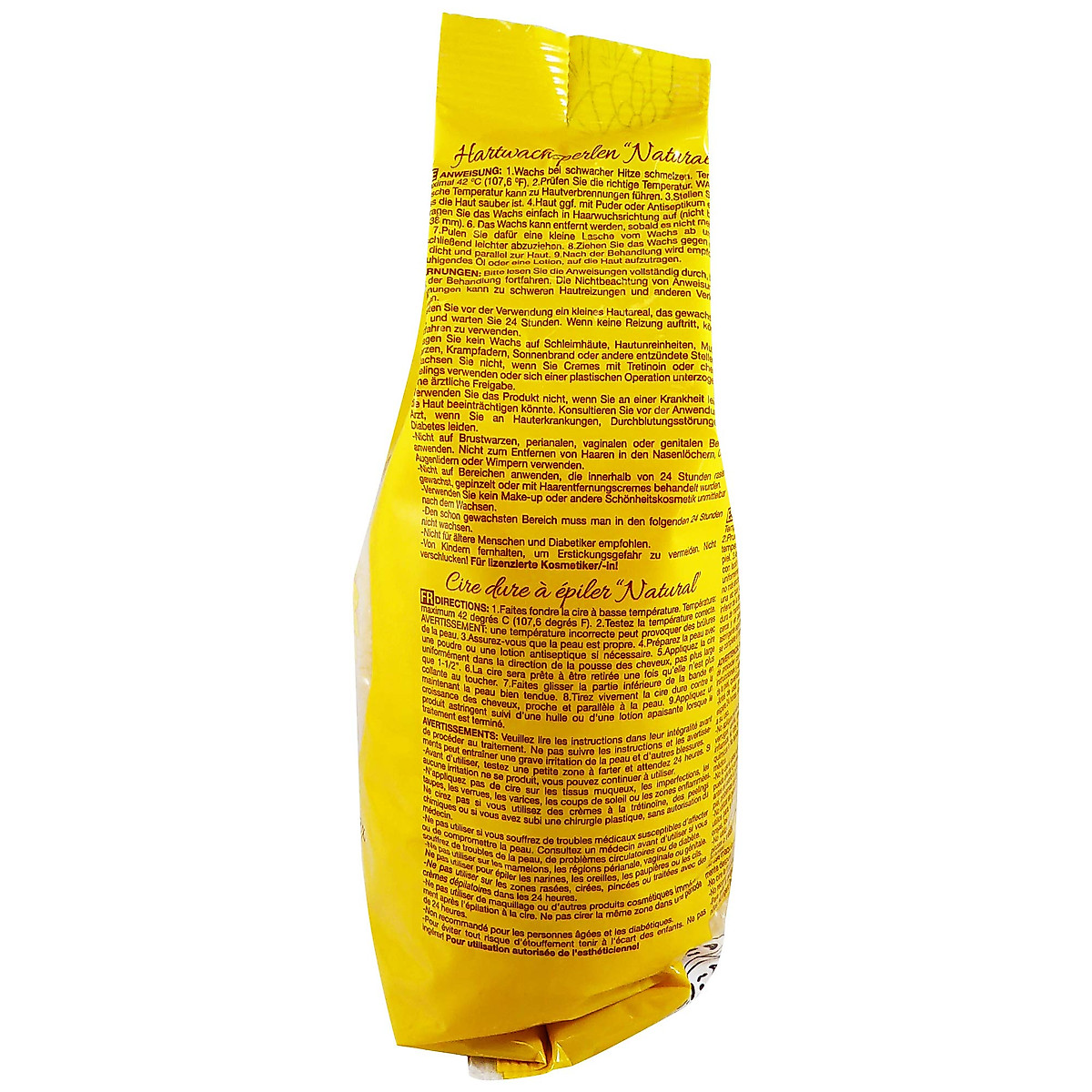 Wax Necessities Hard Wax Beads Natural 2.2 Pound