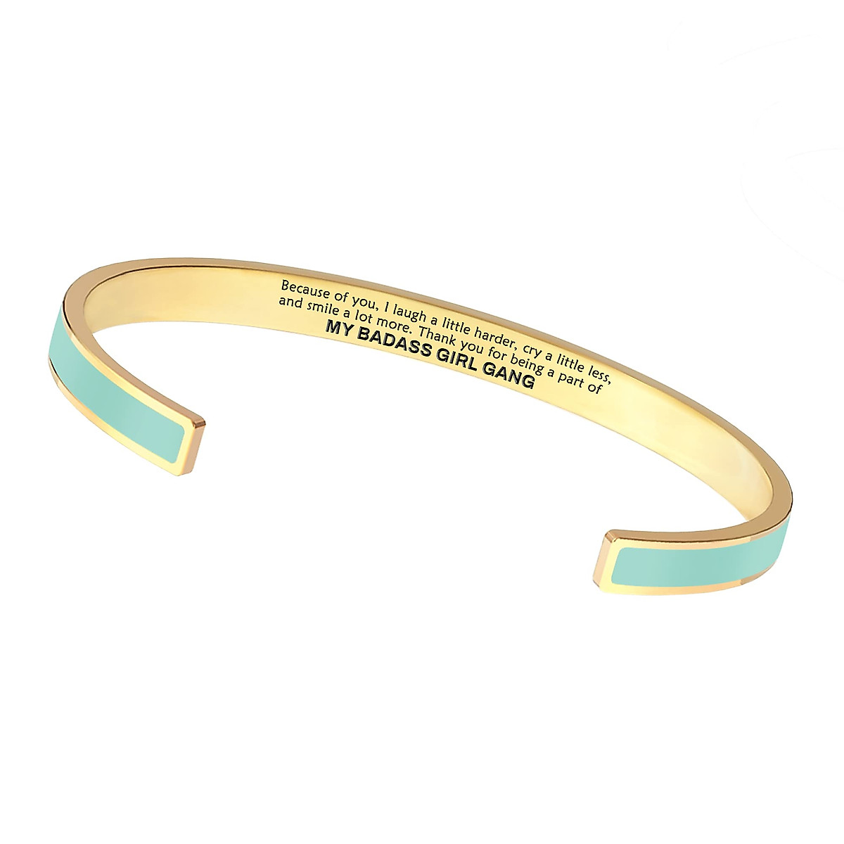 STORYJEWELLERY My Badass Friend Gang Bracelet, Badass Bestie Bracelet, Friendship Bracelet, Matching Bracelet for Best Friend, Enamel Friendship Bracelets for Women