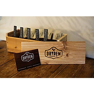 Indoor / Outdoor Herb Garden Kit - Classic Wood Planter Box with Herb Seeds, Plant Stakes and Expanding Wondersoil - 16" Long x 6" Wide x 6" Tall (will fit in windowsill up to 6" deep) (Cedar Wood)