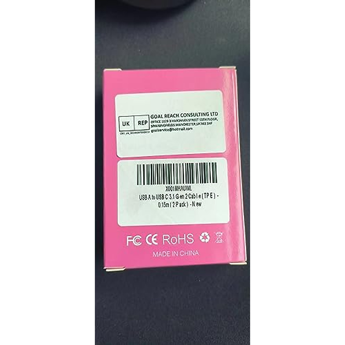 USB A to USB C 3.1/3.2 Gen 2 Cable 10Gbps Data Transfer (6inch/0.5FT), Short USB C SSD Cable with 60W QC 3.0 Fast Charging, Spare Cable for Samsung T7, SanDisk Extreme Portable SSD, Crucial X8, WD