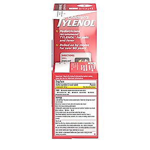 Tylenol Children's Liquid (4 fl. oz) & Chewable (24 ct), Pain Relief, Grape, 2 pc Bundle