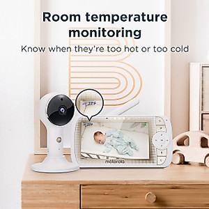 Motorola Connectview 65 Plus, 5" Wi-Fi Video Baby Monitor with Over-The-Crib Mount (Single Camera)