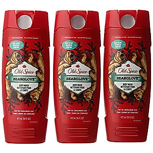 Old Spice Wild Collection Bodywash, Bearglove, 16 Fl Oz (Pack of 3)