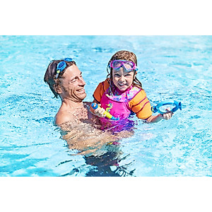 Zoggs Unisex Child Phantom Kids Mask with Uv Protection And Anti-fog Swimming Goggles - Purple/Light Blue/Clear, 0-6 years