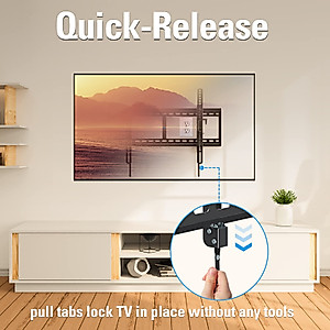 Mounting Dream Advanced Tilt TV Wall Mount for Most 42-90 Inch Flat and Curved TV, Universal Wall Mount TV Bracket with Extension up to 7 inch, Fits 16", 24", 32" Studs, Max VESA 800x400mm and 120LBS