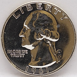 1961 Proof Silver Washington Quarter