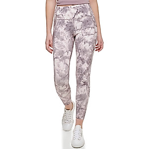 Calvin Klein Performance Women's Printed High Waist 7/8 Length Tight, Snakeshift Moonrock