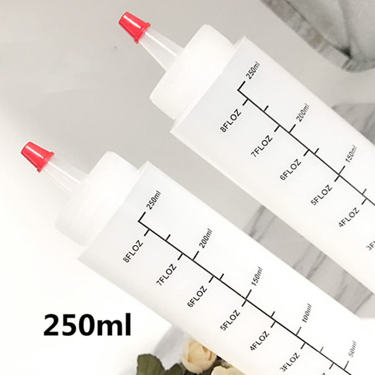20 Pcs Ketchup Dispenser Food Container Cruet Salad Dressing Bottle Squeeze Bottles for Sauces Cooking Oil Dispenser Honey Dispenser With Cover Squeeze Sauce Bottle White